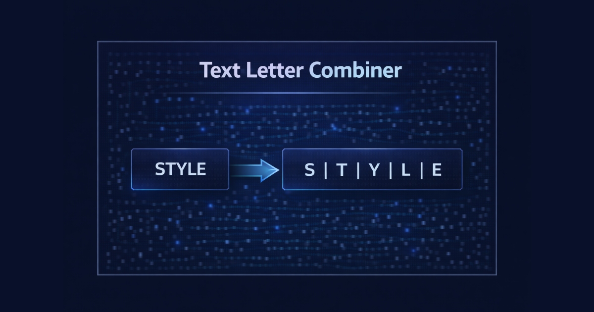 Letter Combiner Generator | Combine Letters Online